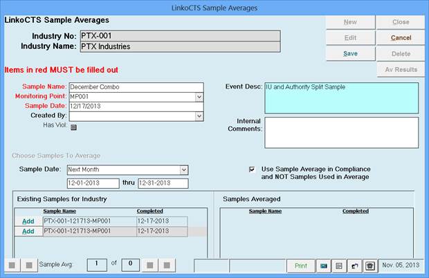 Sample Management View - Linko Technology Inc.